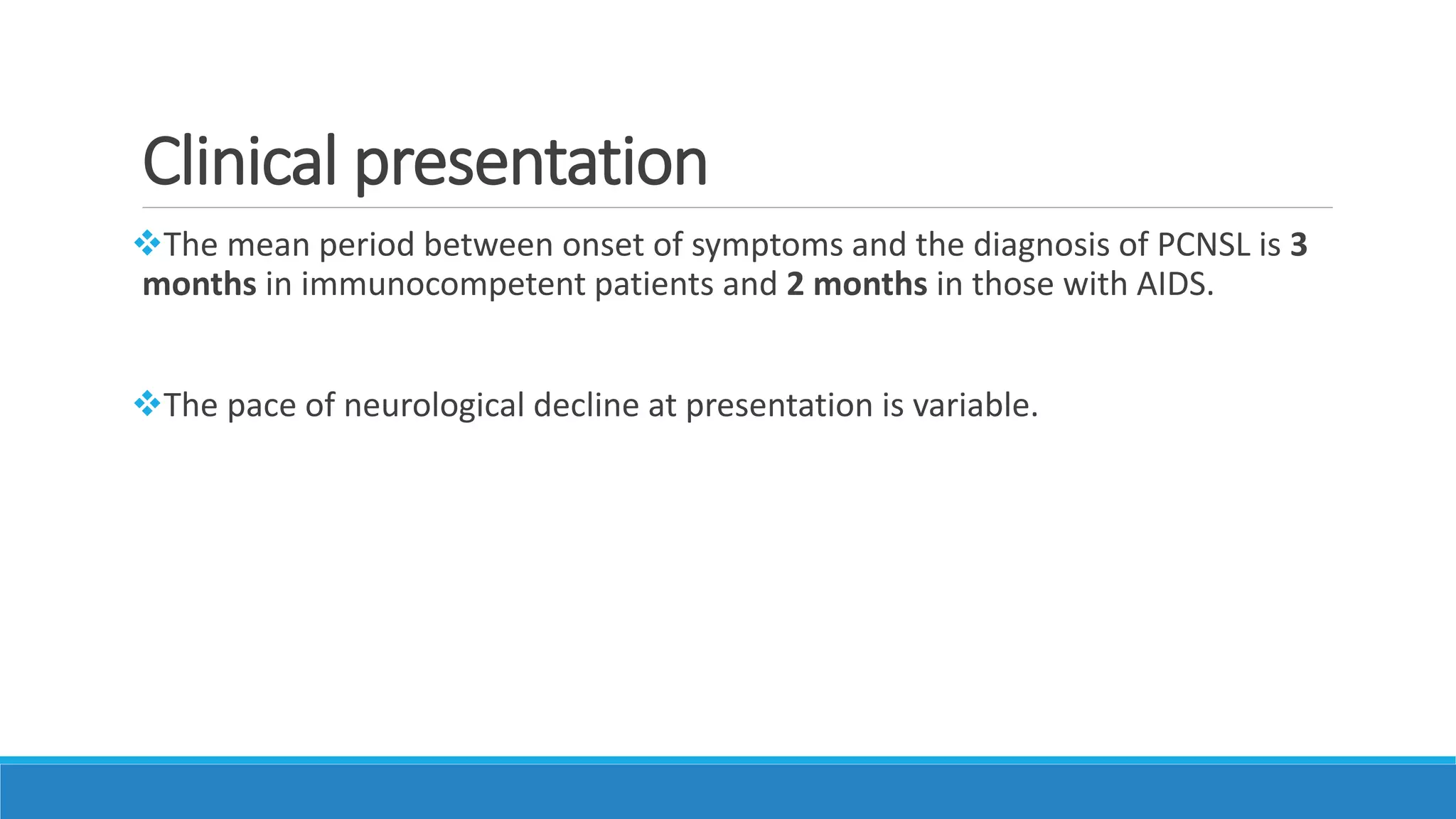 Primary CNS lymphoma | PPTX