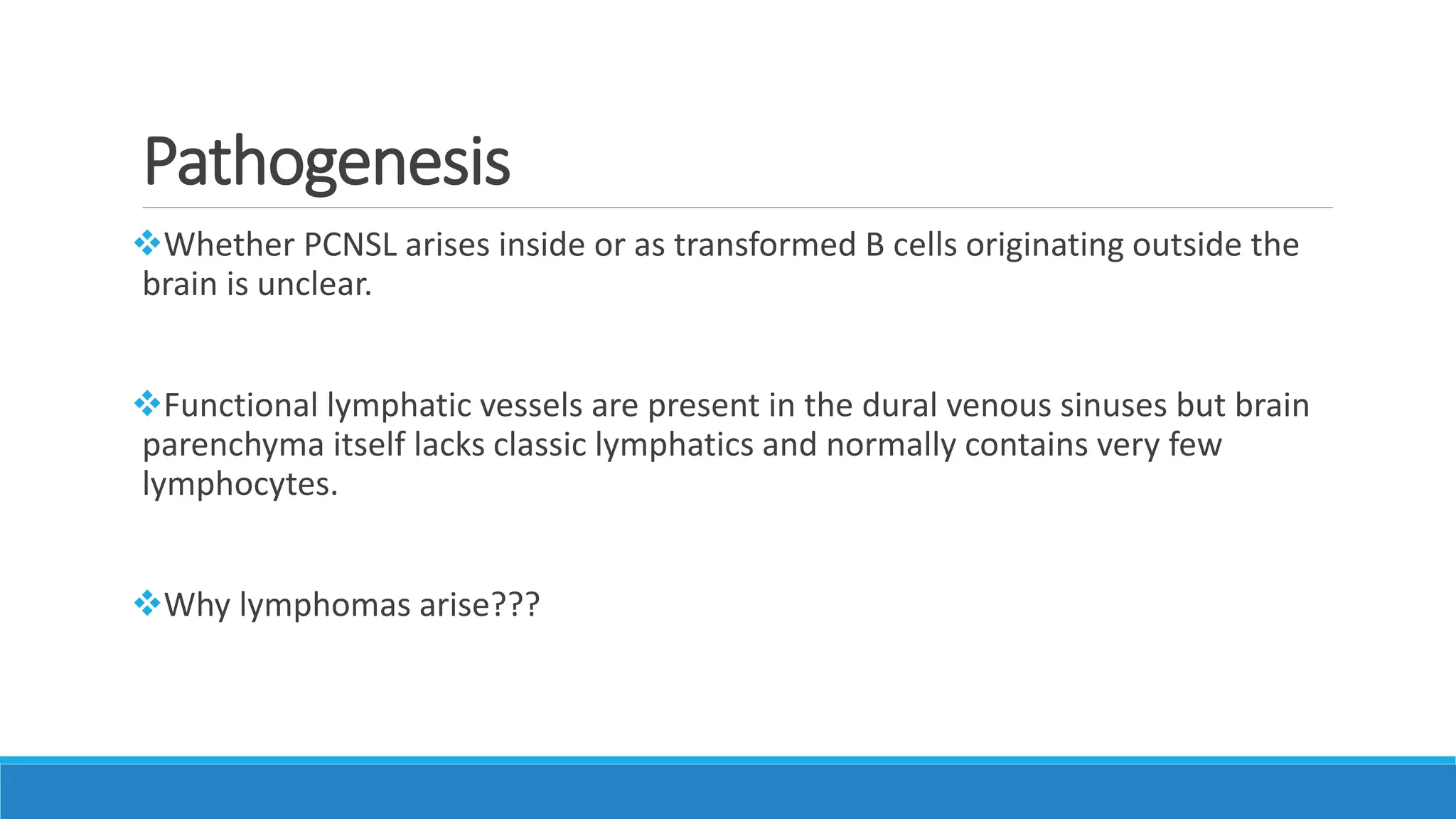 Primary CNS lymphoma | PPTX