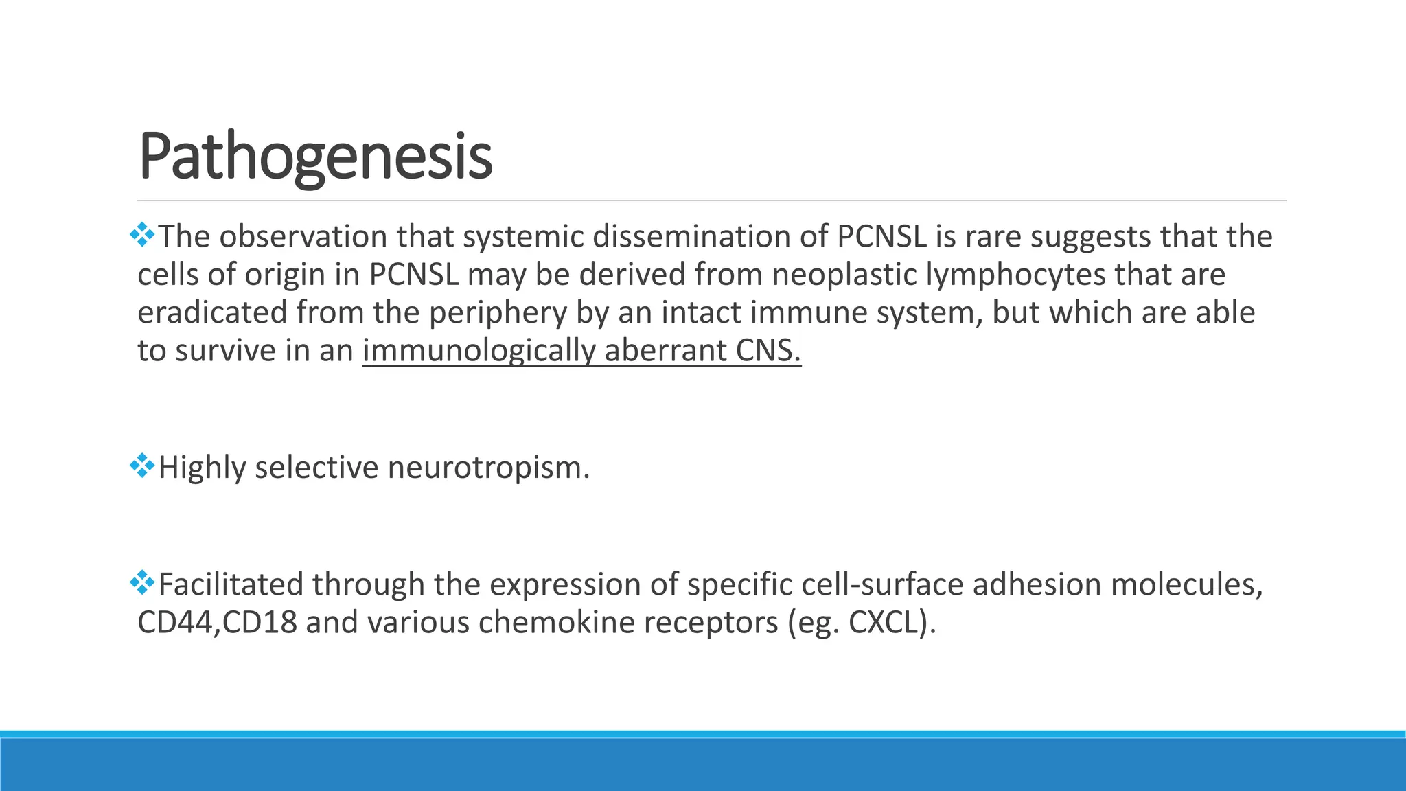 Primary CNS lymphoma | PPTX