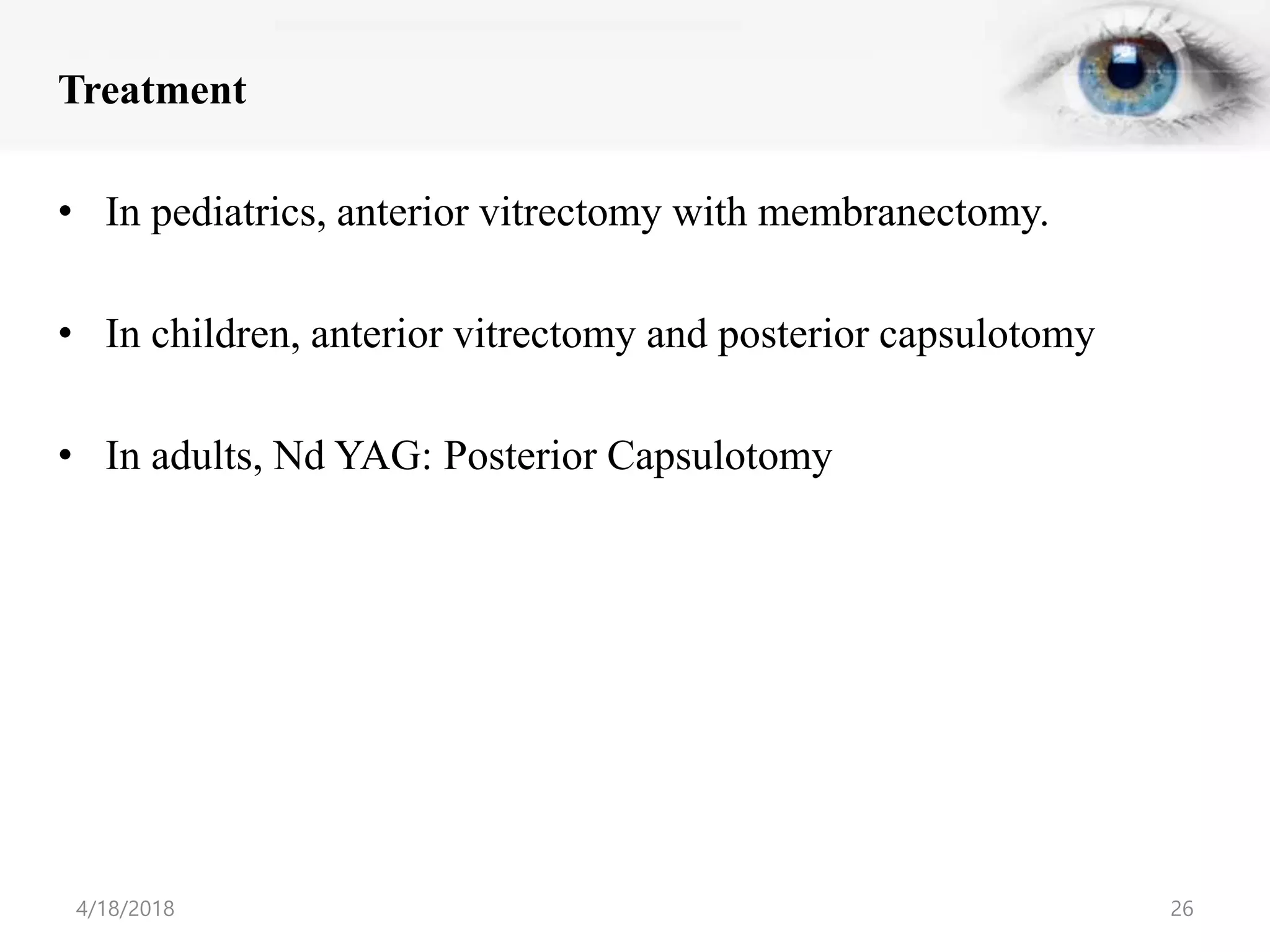 Posterior capsular opacification | PPTX