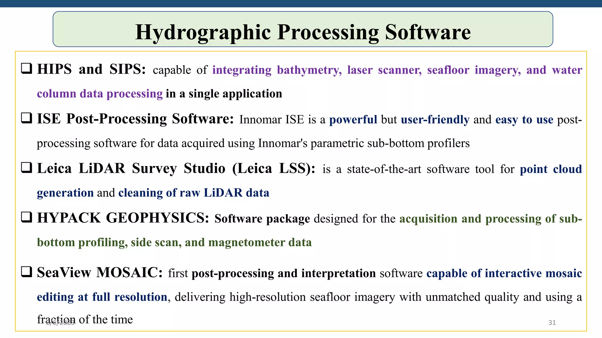 Hydrography : Tools & Techniques | PPTX