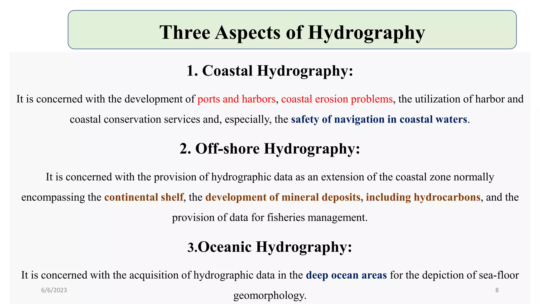 Hydrography : Tools & Techniques | PPTX