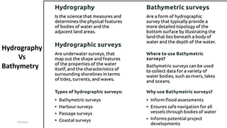 Hydrography : Tools & Techniques | PPTX