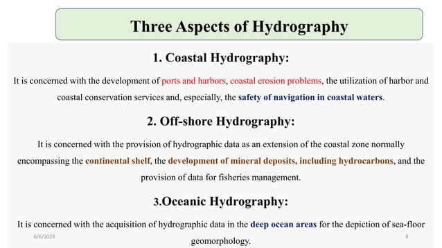 Hydrography : Tools & Techniques | PPTX