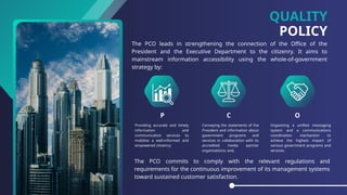 Presidential Communication Office Presentation | PPTX