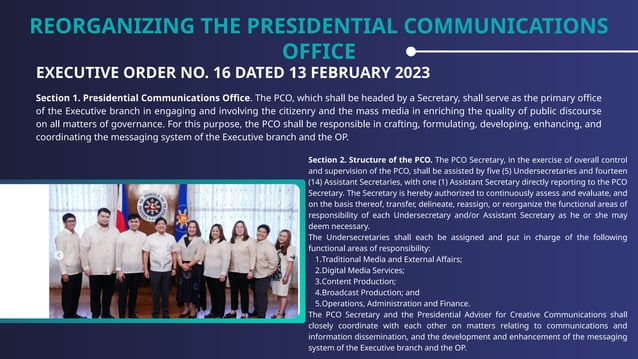 Presidential Communication Office Presentation | PPT