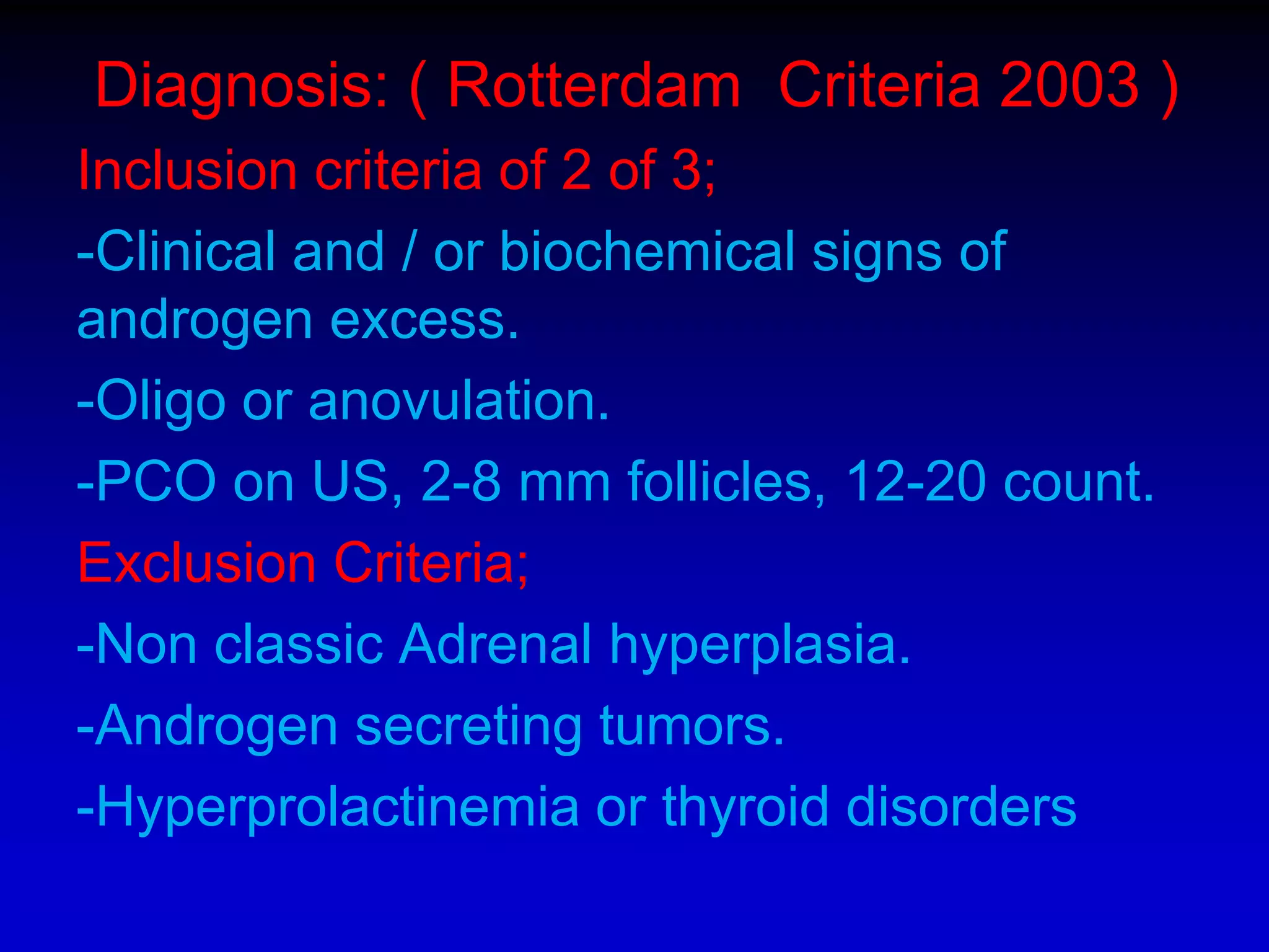 Polycystic Ovarian Syndrome, UNDERSTANDING & MANAGEMENT | PPT