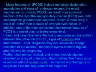Polycystic Ovarian Syndrome, UNDERSTANDING & MANAGEMENT | PPT