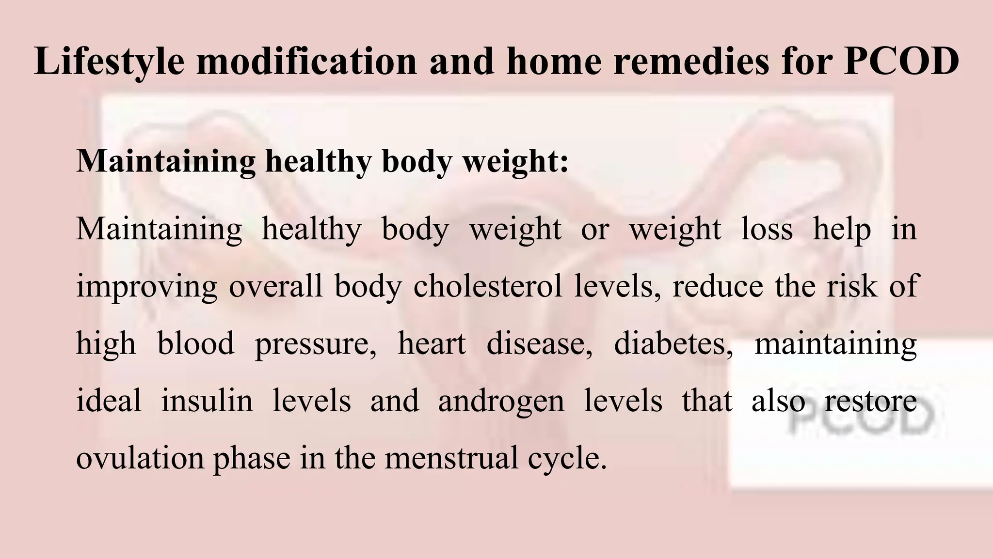 polycystic Ovarian Disease causes & Prevention | PPT