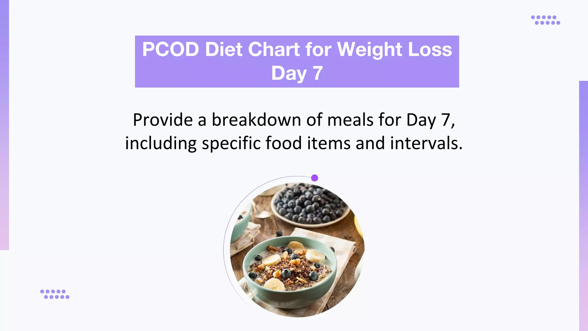 PCOD Diet Chart for Weight Loss What to Eat and What to Avoid | PPTX ...