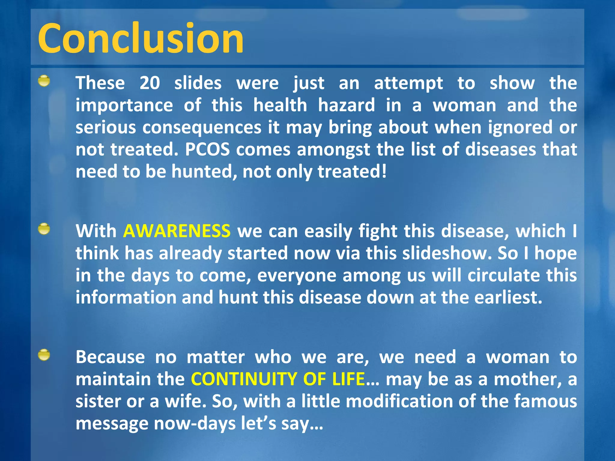 PCOD (Polycystic Ovarian Disease) | PPT