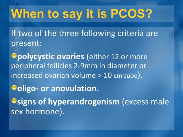 PCOD (Polycystic Ovarian Disease) | PPT | Infertility | Reproductive Health