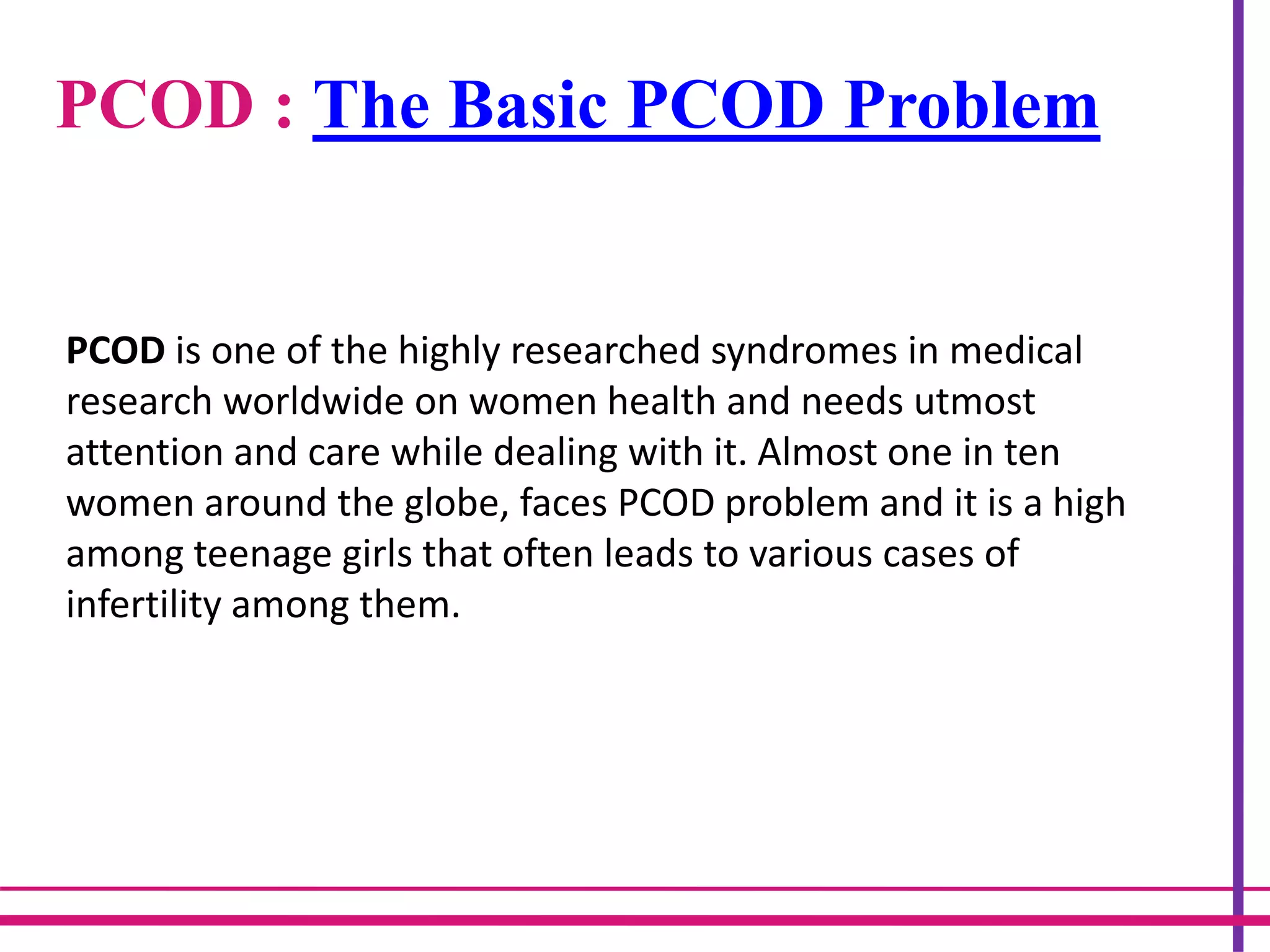 Pcod problem and pcod remedies 21 july | PPTX