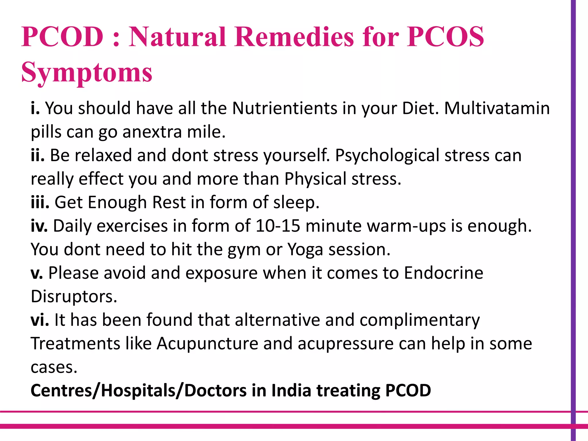 Pcod problem and pcod remedies 21 july | PPT