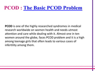 Pcod problem and pcod remedies 21 july | PPTX