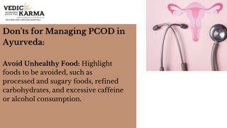 Enhance Your Well-Being with PCOD Treatment in Ayurveda | PDF