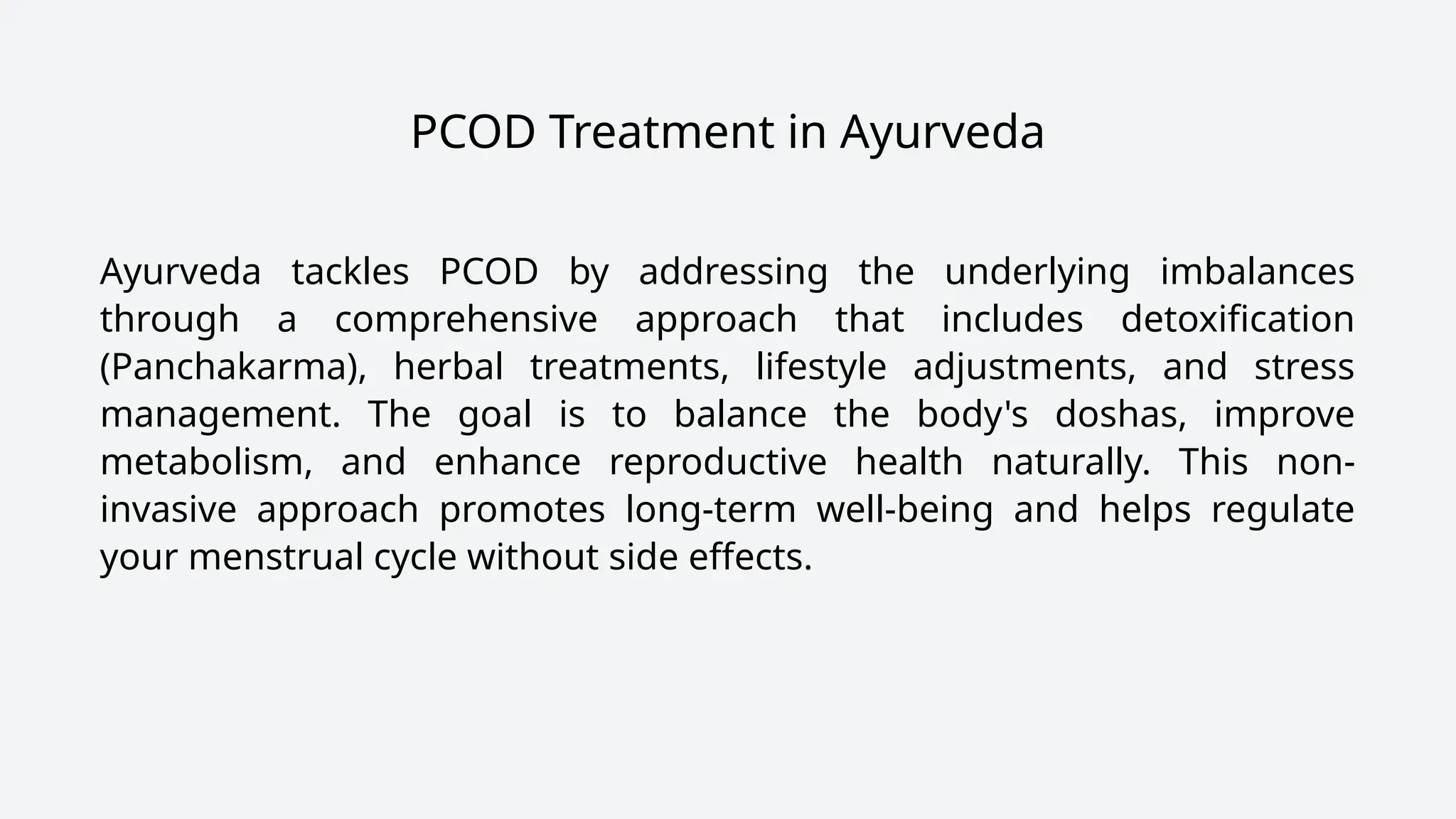 Cure PCOD through Ayurvedic treatment.ppt