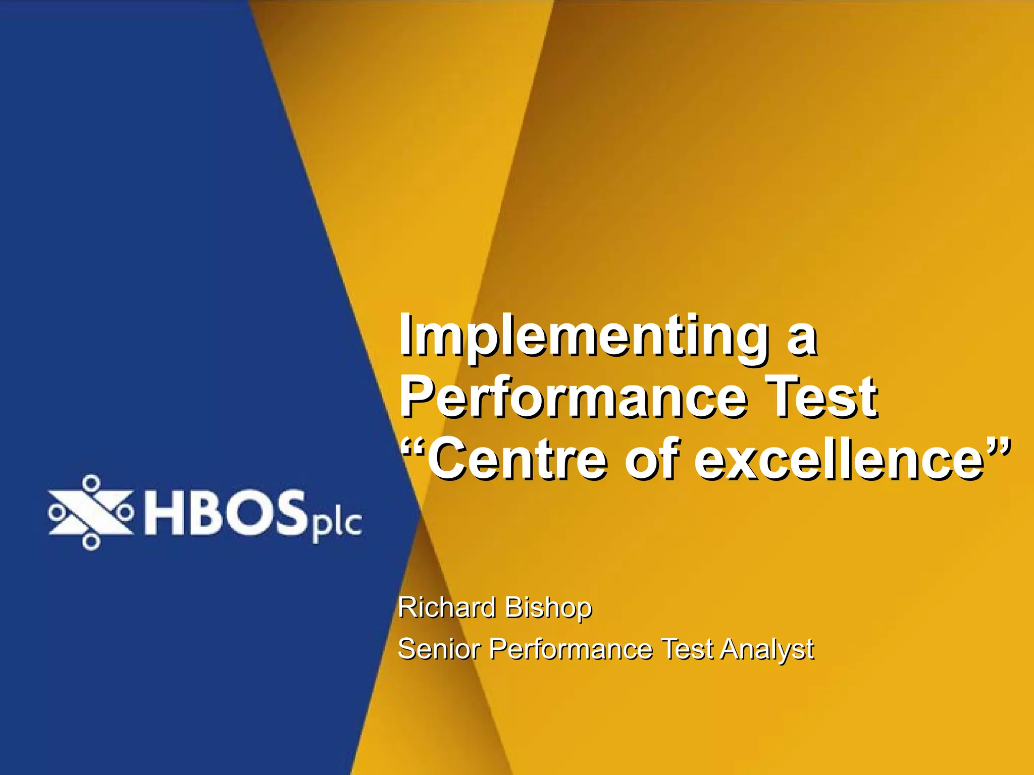 Implementing a Performance Centre of Excellence | PPT