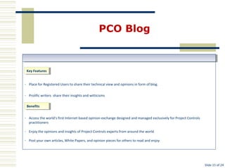 Pco full presentation mar 2013 | PPT