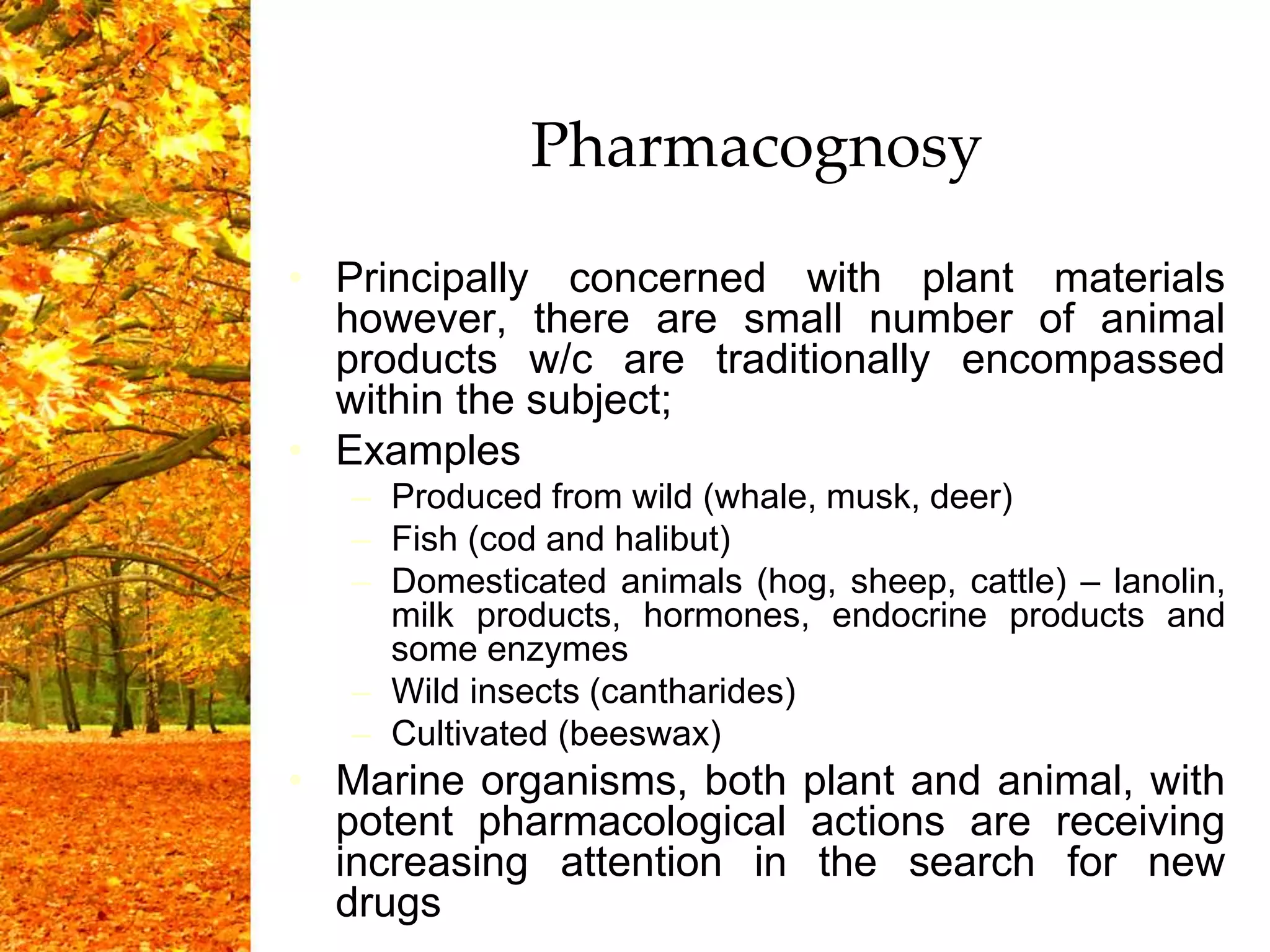 Pcog and plant chemistry review | PPTX