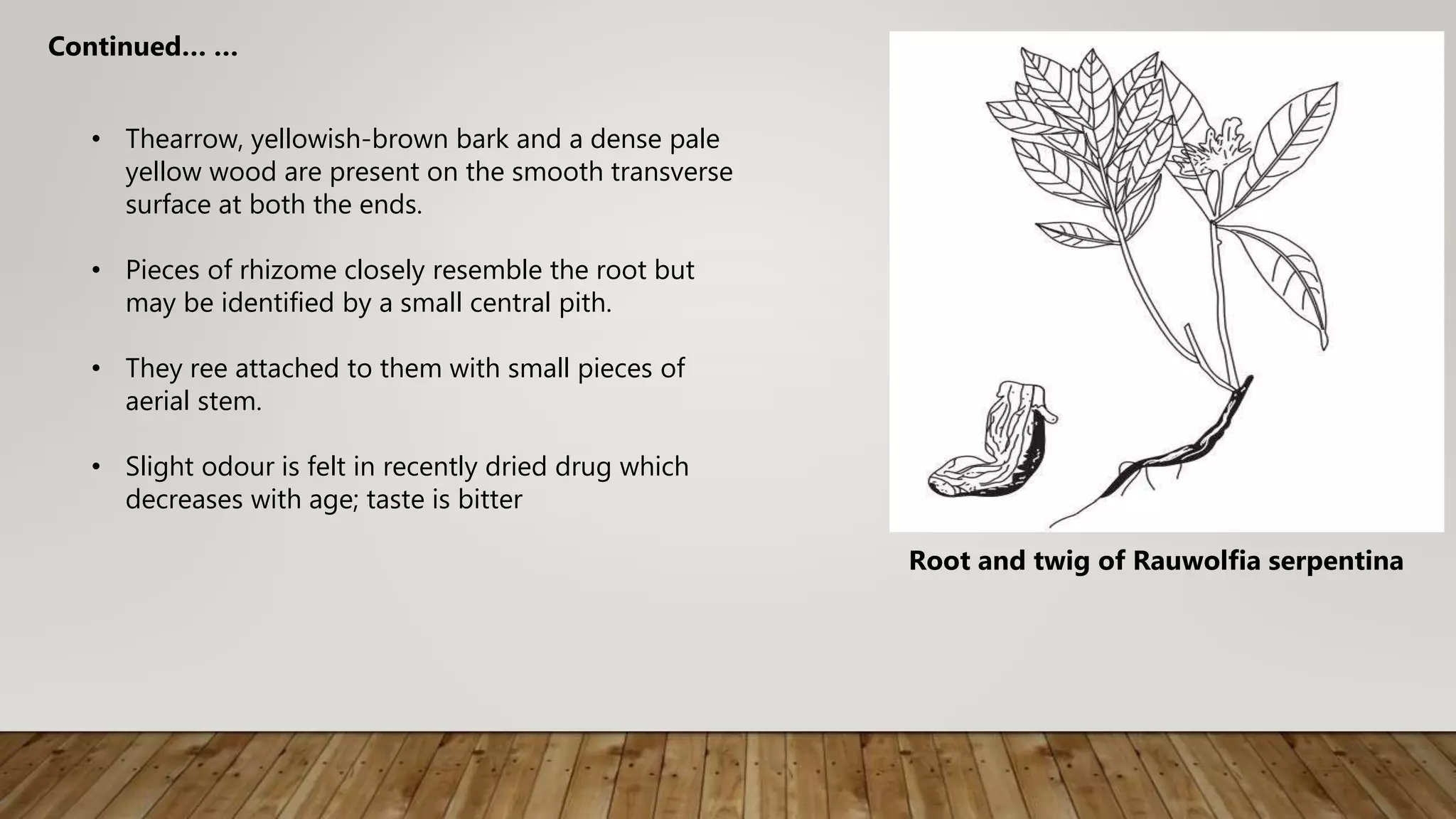 P cognosy of rauwolfia | PPTX