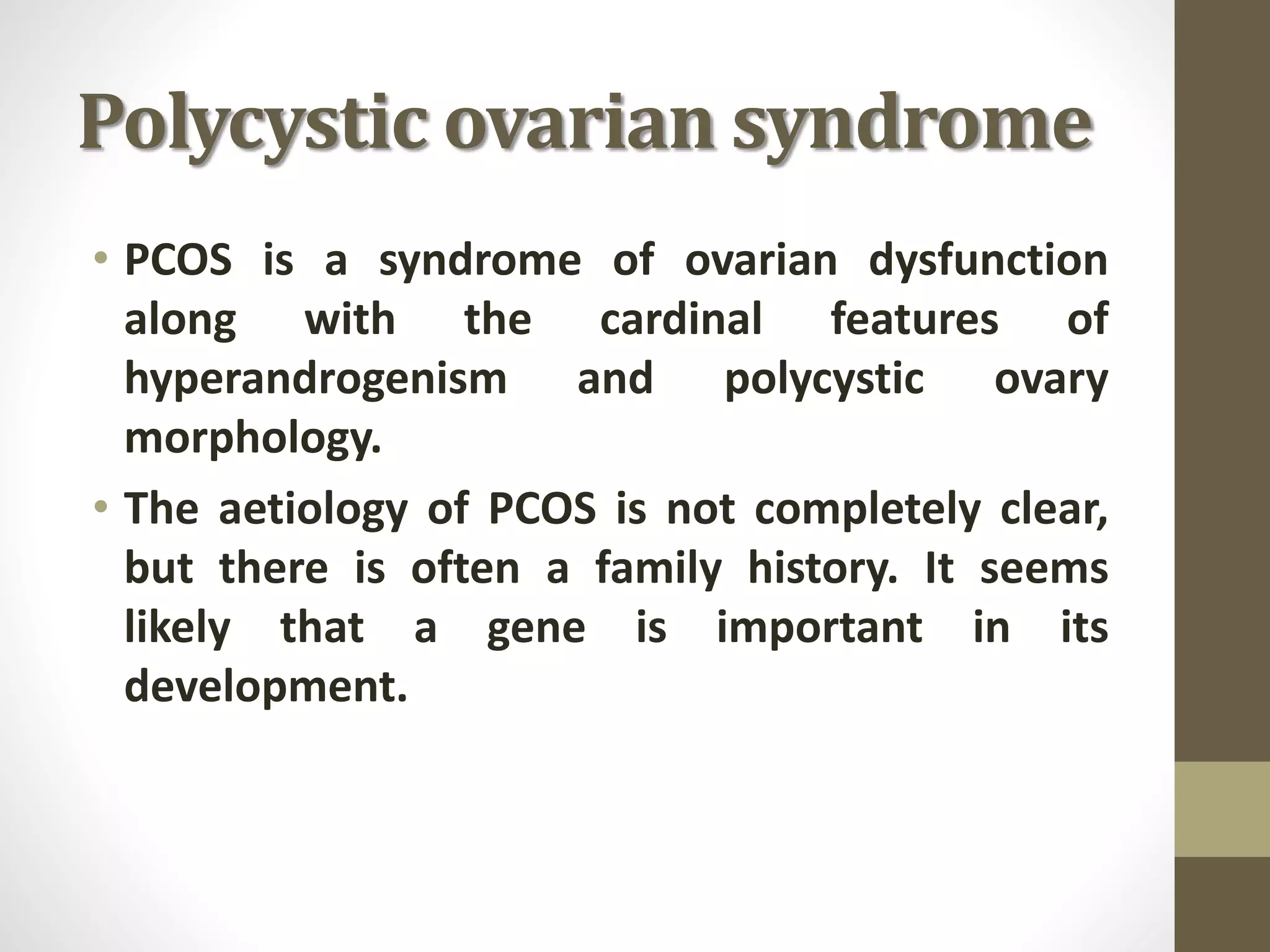 Pco & hirsutism | PPTX
