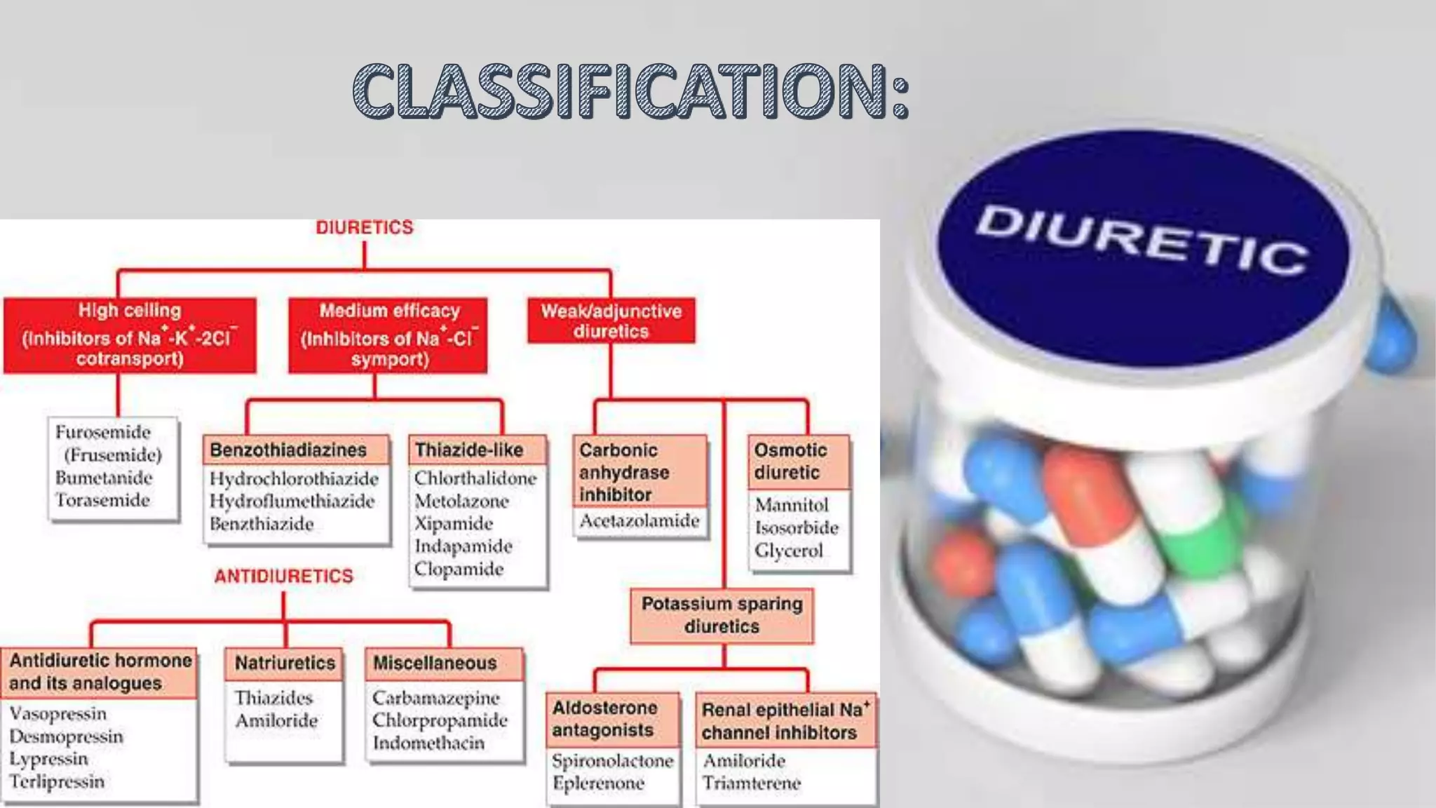 Diuretics & Antidiuretics (Pharmacology) | PPTX