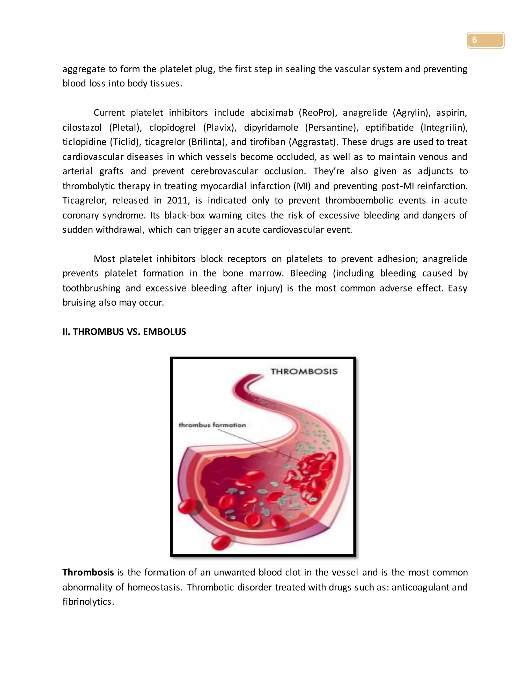 Pharmacology: Blood Drugs | DOCX