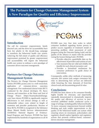 PCOMS at a Glance | PDF