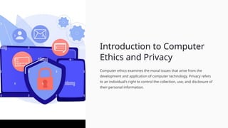 PC ONLINE PPT ON COMPUTER ETHICES AND PRIVACY .pptx