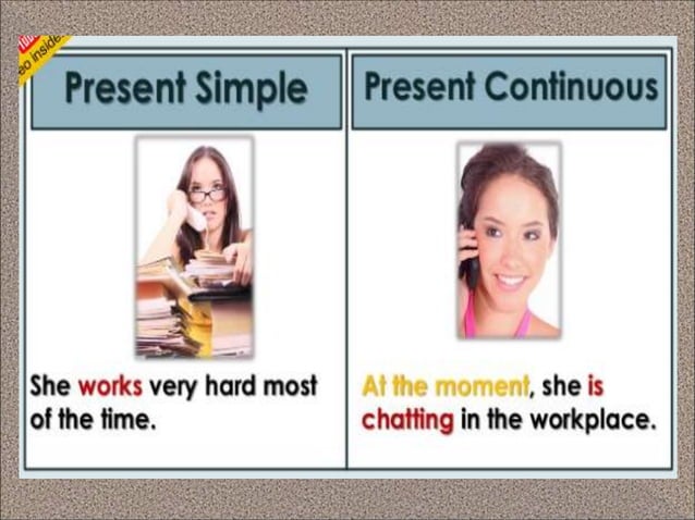 Present continuous and Simple present | PPT