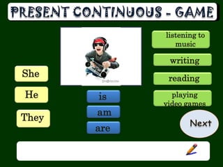 Present Continuous- PowerPoint game | PPSX