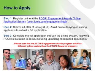 Launching the Eugene Washington PCORI Engagement Awards Program | PDF
