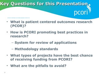 Pcori hickam ucsf 1 16 2014 ver 2 | PPT