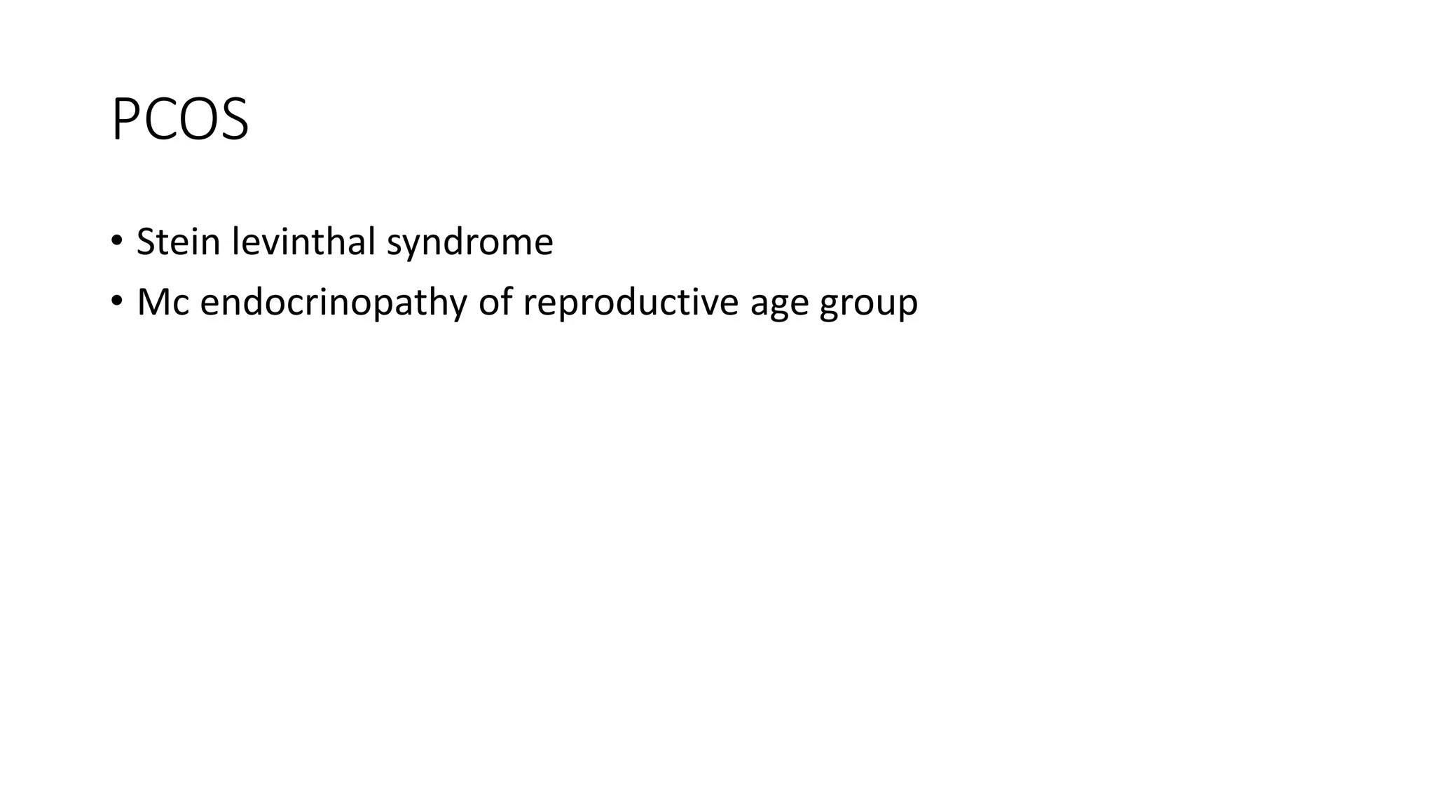 Polycystic ovarian disease revision notes (PCOD) | PDF