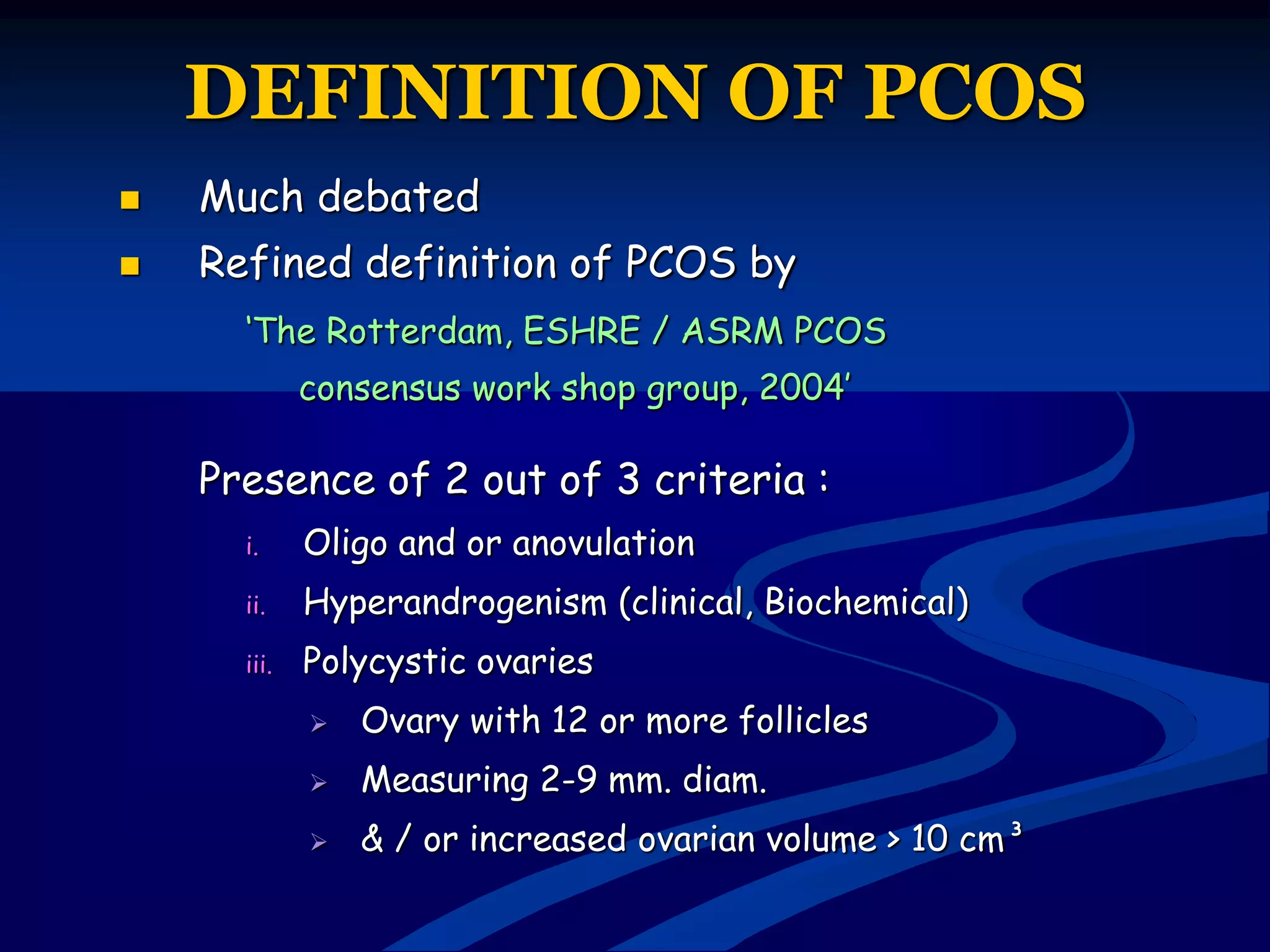 Hormonal evaluation and management of Polycystic Ovarian Syndrome (PCOS ...