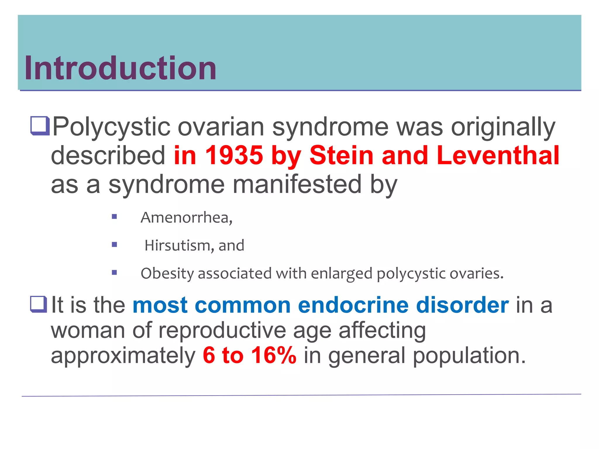 Polycystic Ovarian Syndrome/PCOS | PPT