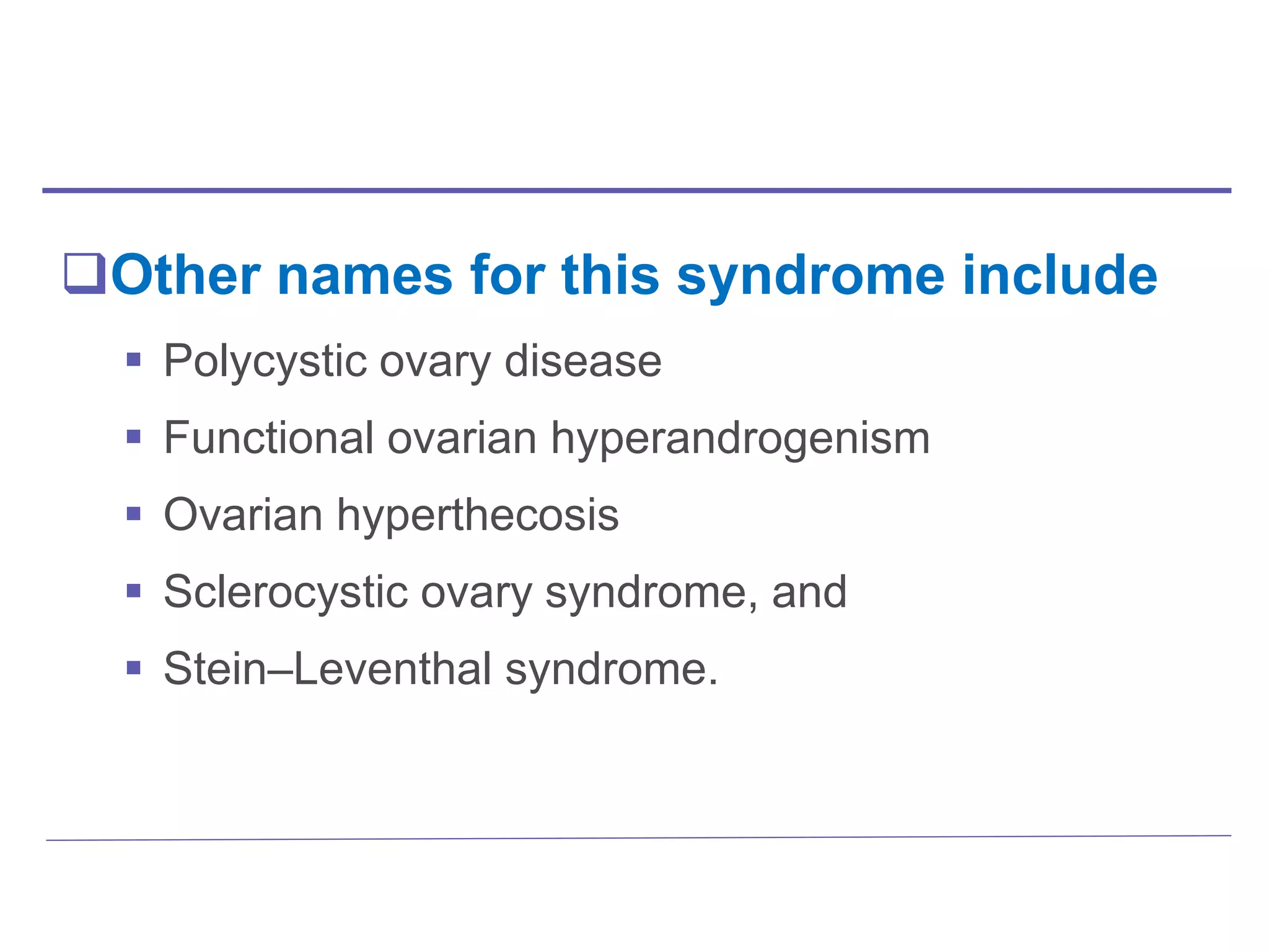 Polycystic Ovarian Syndrome/PCOS | PPT
