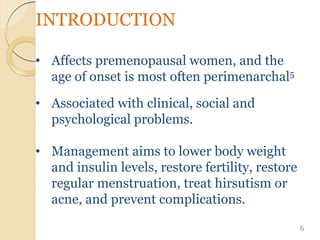 PCOS polycystic ovarian syndrome presentayiom | PDF