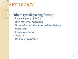 PCOS polycystic ovarian syndrome presentayiom | PDF