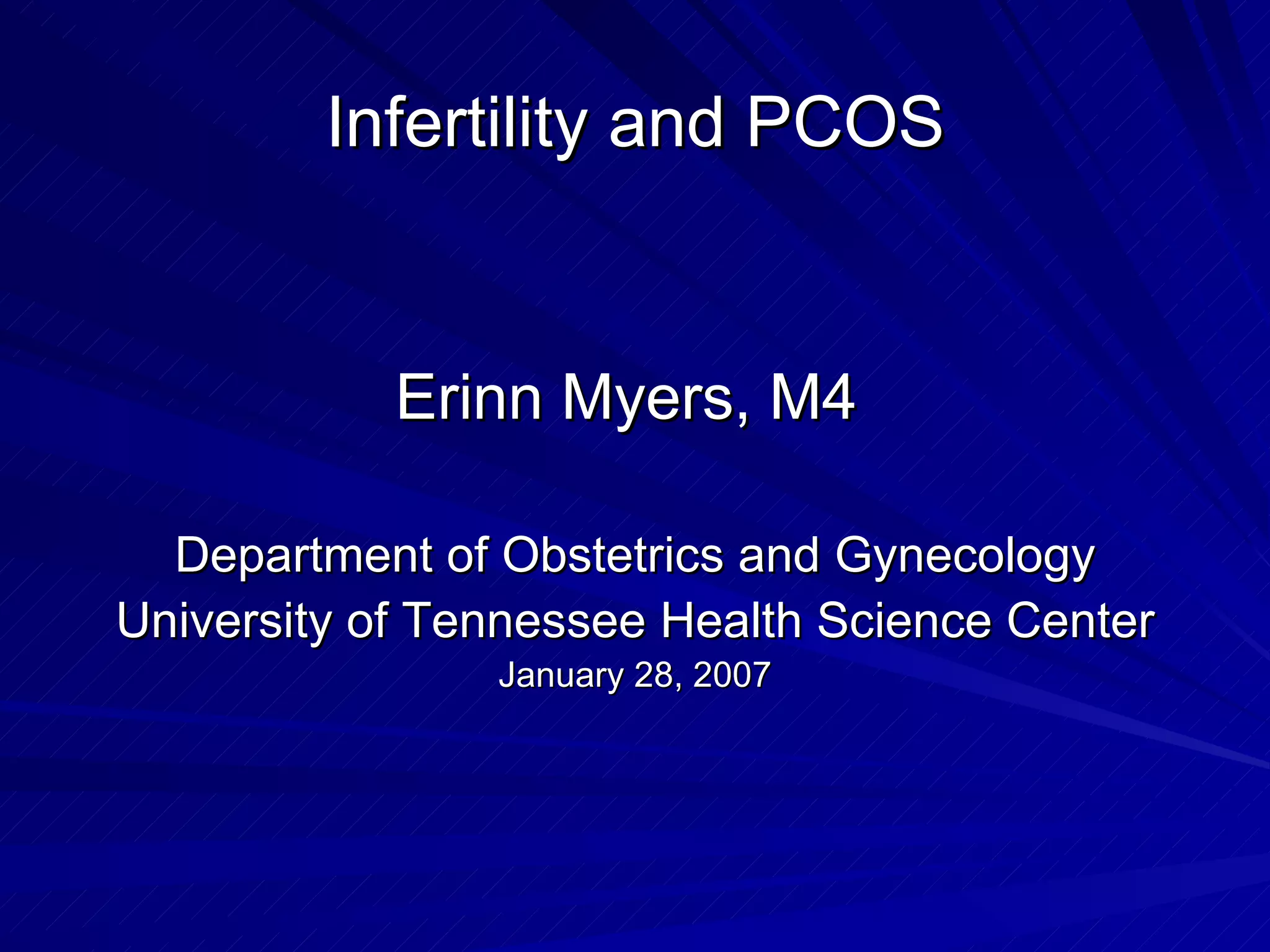 Infertility and PCOS | PPT | Infertility | Reproductive Health