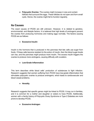 PCOS- It’s Awareness and Prevention | PDF