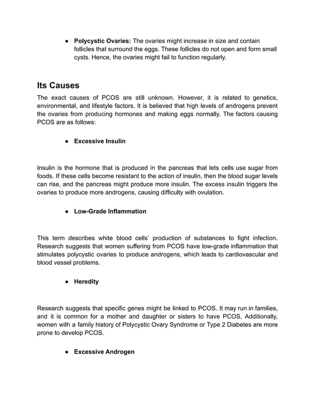 PCOS- It’s Awareness and Prevention | PDF