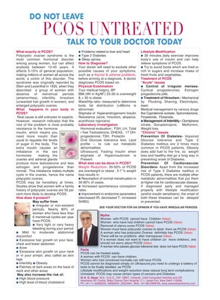 Do Not Leave Pcos Untreated Talk To Your Doctor Today | PDF