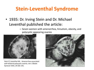 POLYCYSTIC OVARY SYNDROME | PPTX | Infertility | Reproductive Health