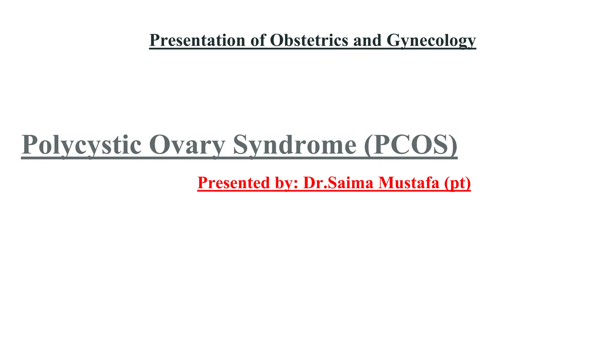 PCOS | PPT