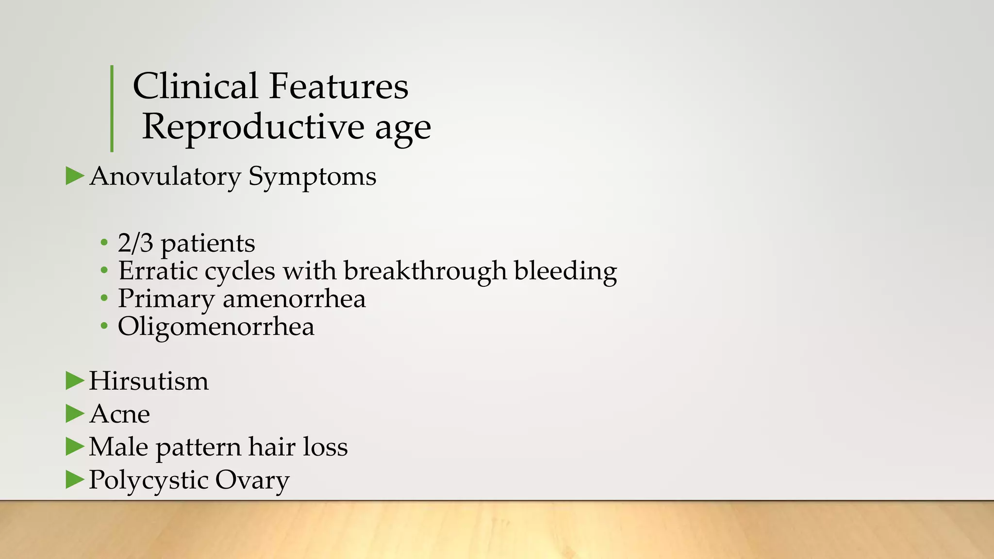 Polycystic ovarian disease (PCOS) | PPTX