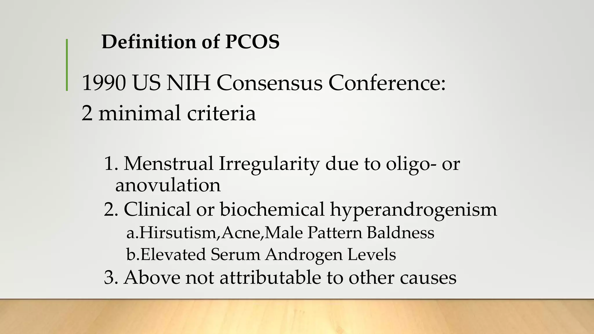 Polycystic ovarian disease (PCOS) | PPTX