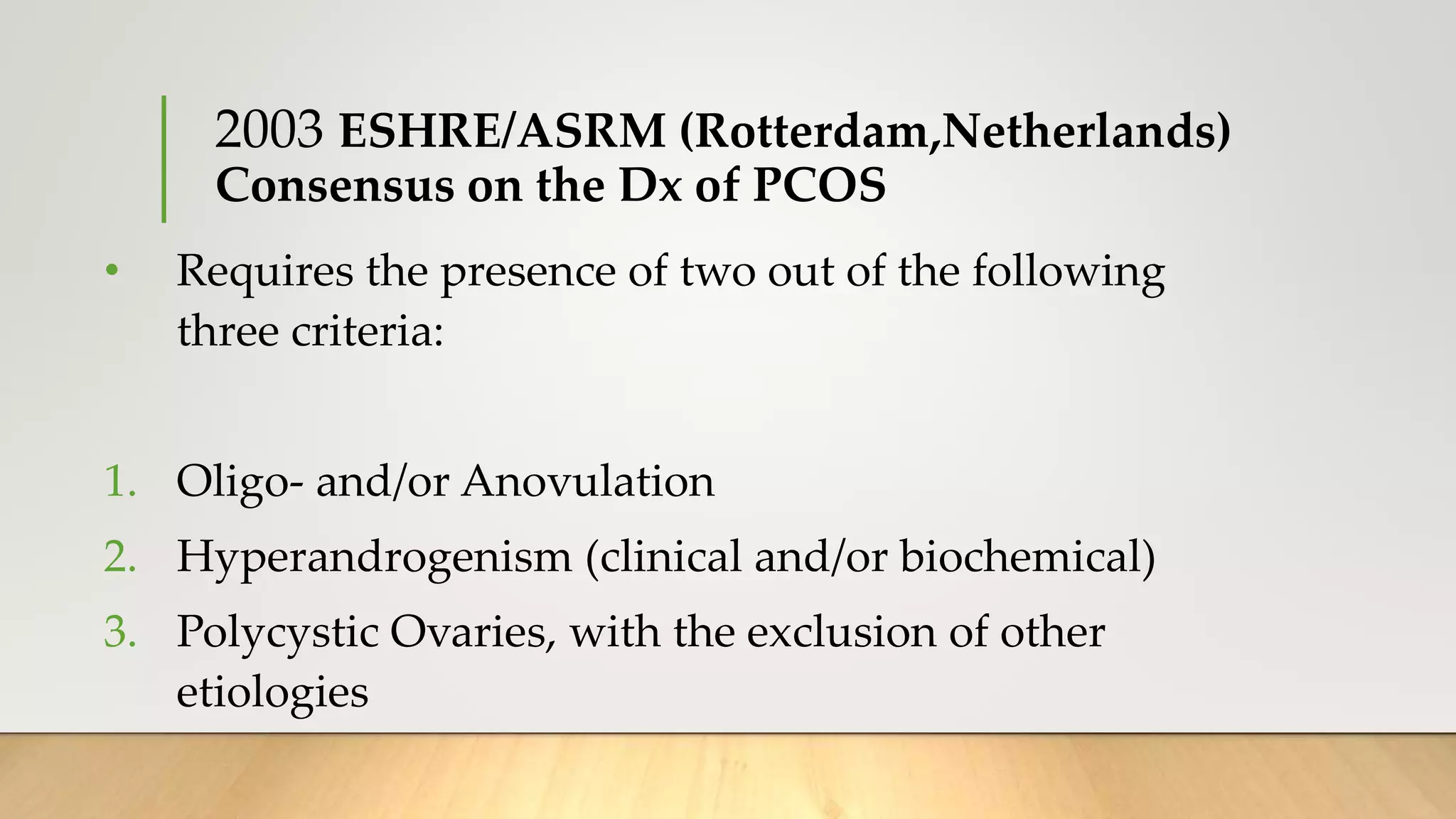 Polycystic ovarian disease (PCOS) | PPTX