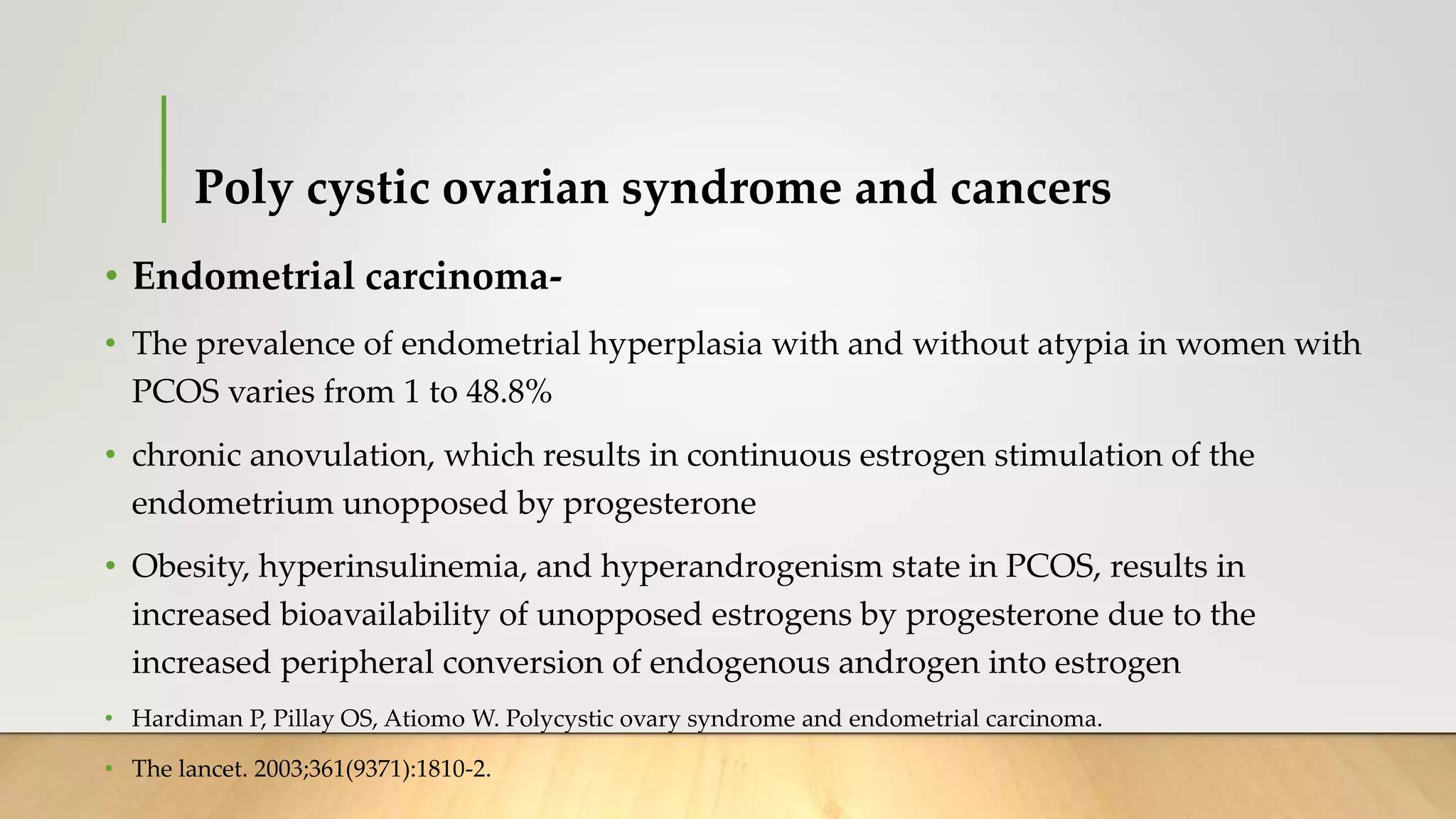 Polycystic ovarian disease (PCOS) | PPTX